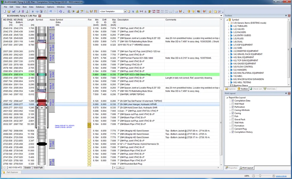 Completion String Design - CSD